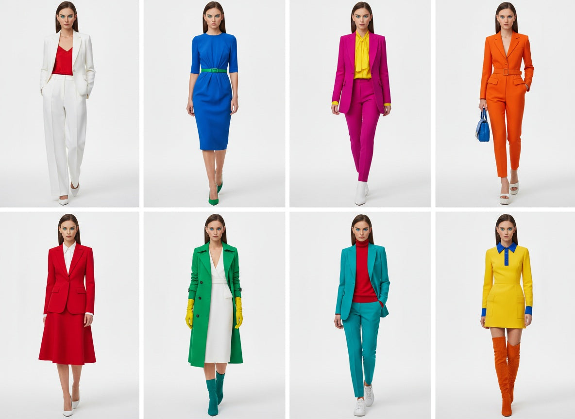8 Modern Mix & Match Outfits for Women with a Clear Colour Palette ...
